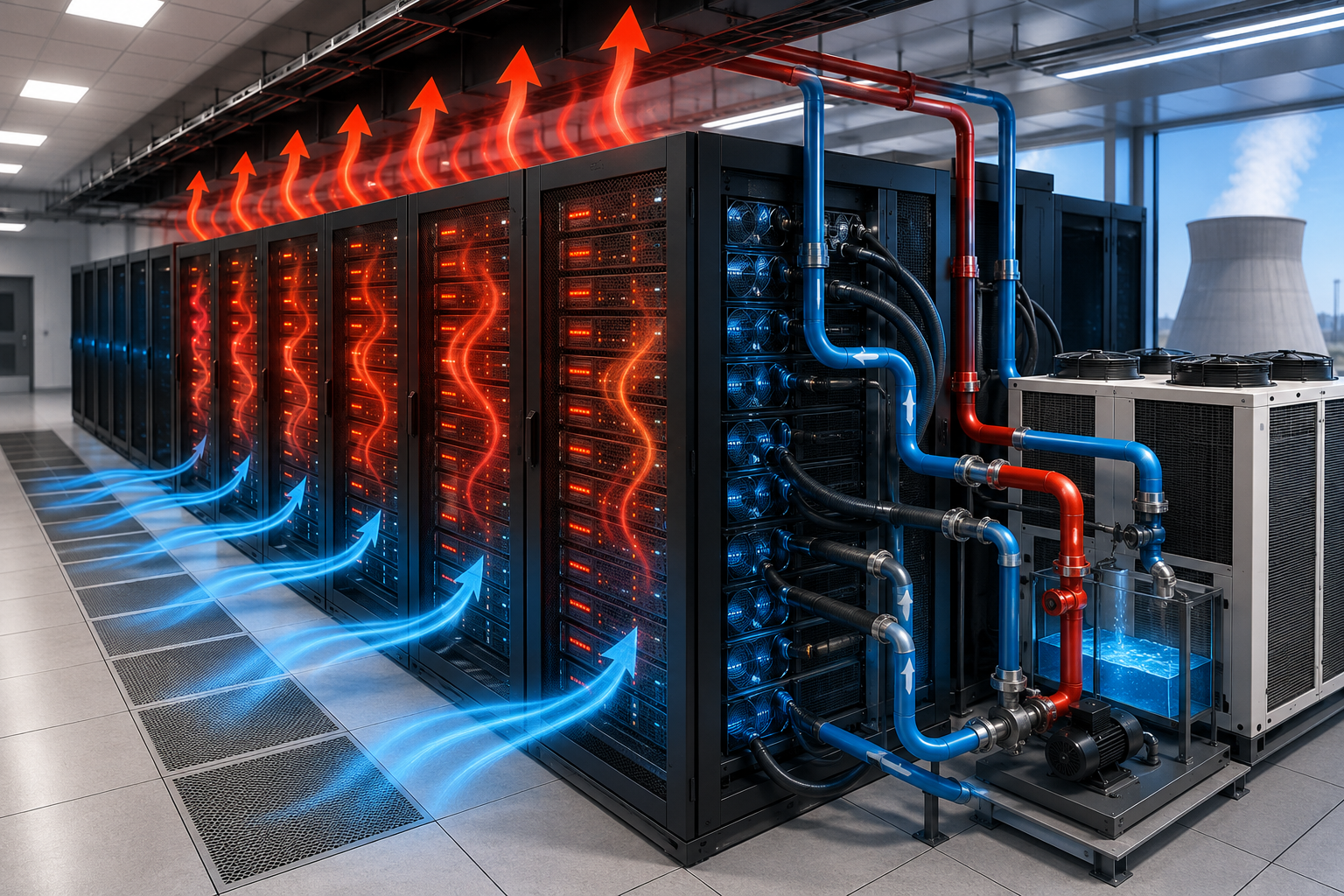 The Physics of Cooling Data Centres - Learn Physics